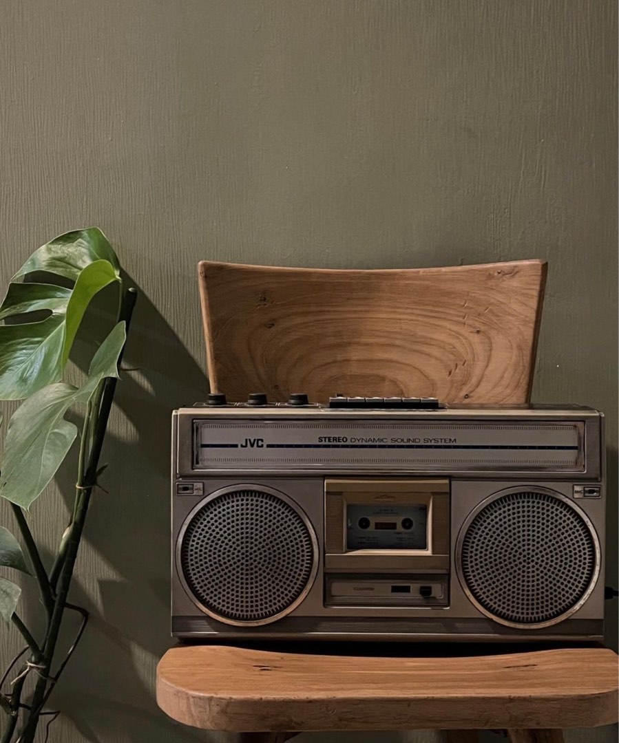 JVC Boombox cassete tape radio player vintage retro bonus kaset miki ...