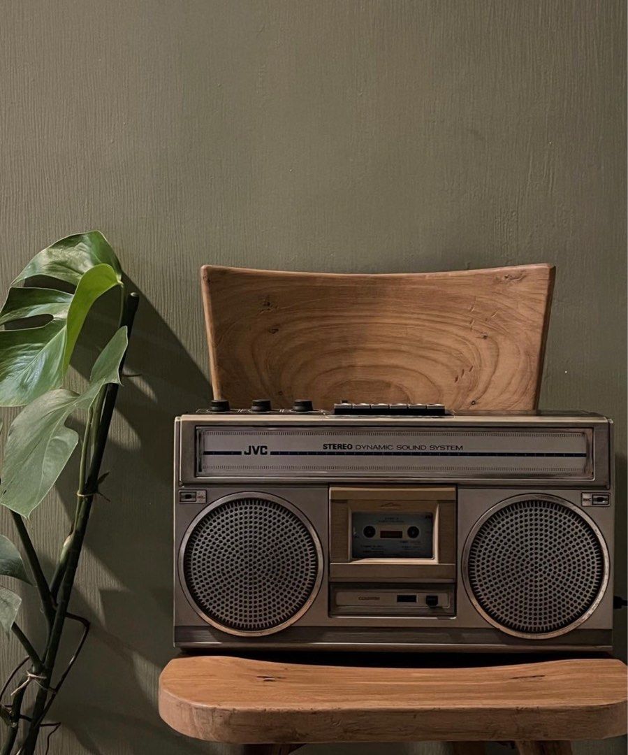 JVC Boombox cassete tape radio player vintage retro bonus kaset miki ...