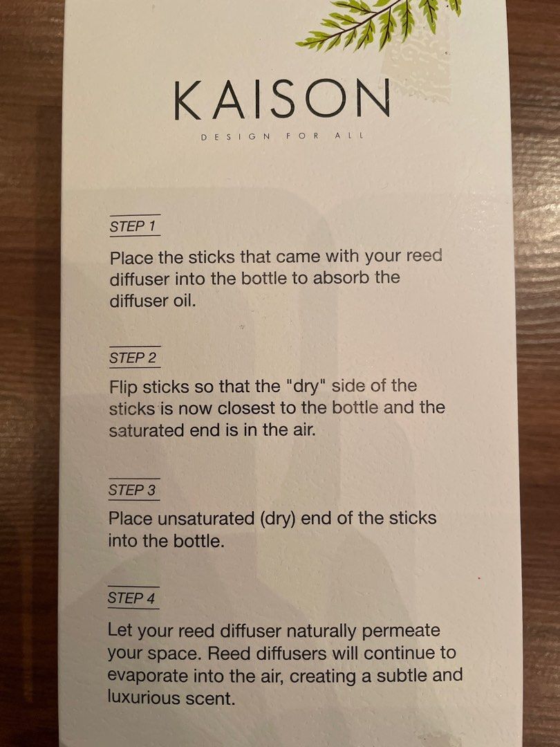 Kaison Jasmine Reed Diffuser, Furniture & Home Living, Home Fragrance ...