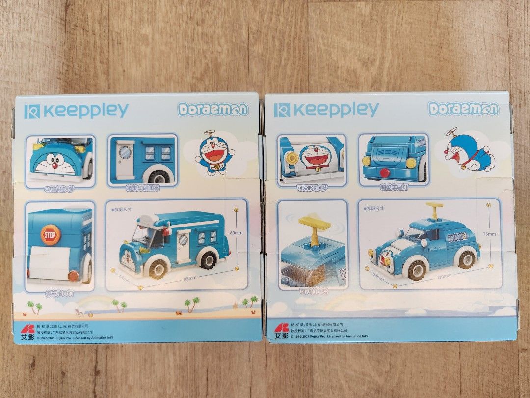 KEEPPLEY Doraemon Car/Bus Building Blocks, Hobbies & Toys, Toys & Games ...