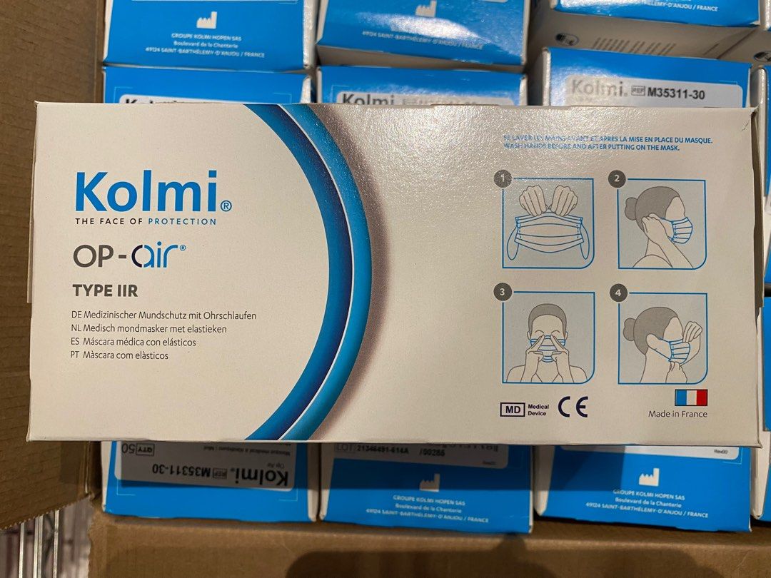 Kolmi OP Air Type II R 高防護透氣口罩, 健康及營養食用品, 口罩、面罩 - Carousell