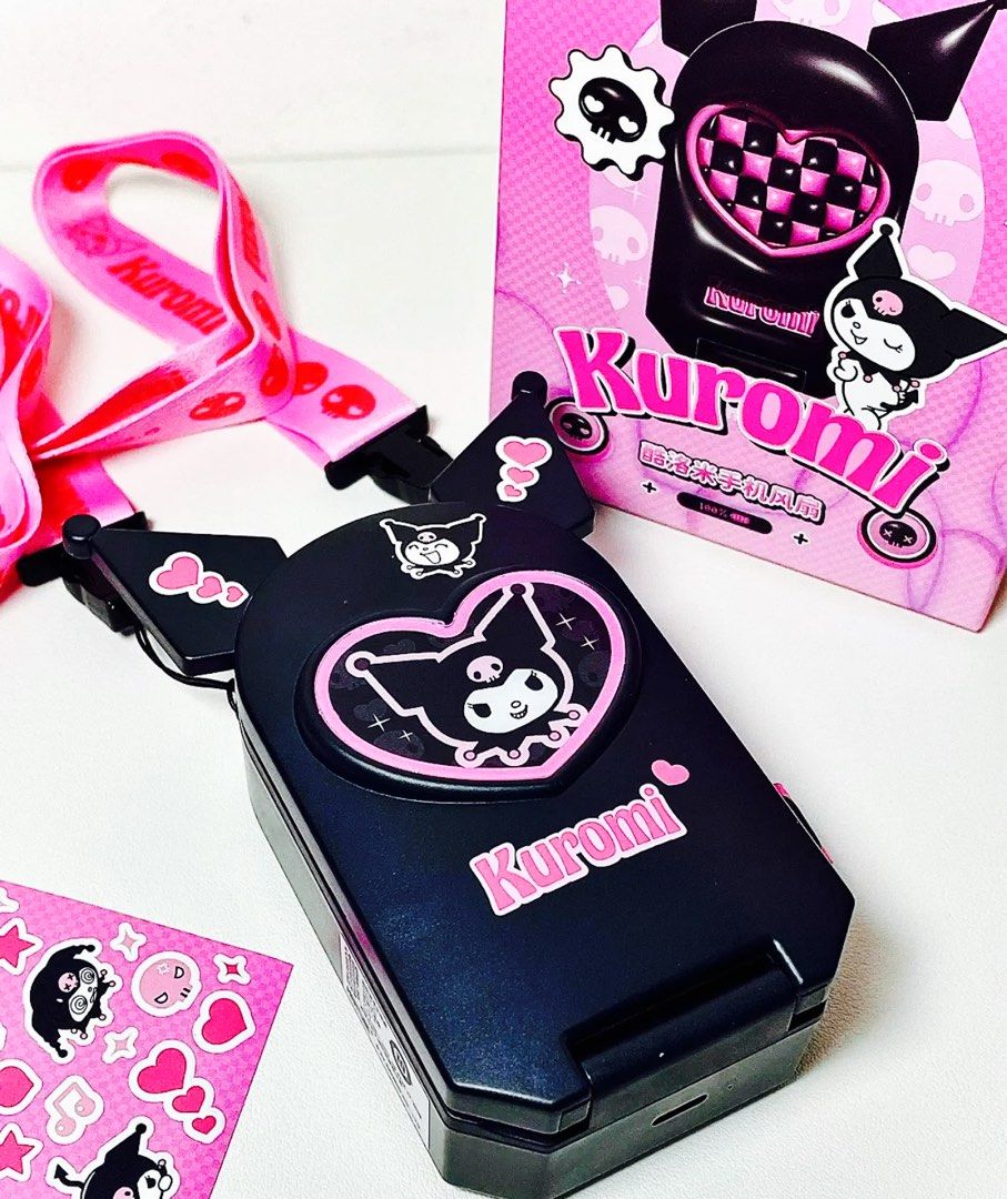 KUROMI MOBILE PHONE HANGING FAN, Hobbies & Toys, Toys & Games on Carousell
