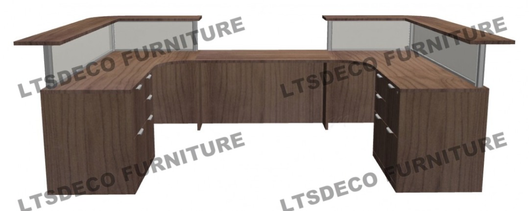 L SHAPE RECEPTION TABLE OFFICE FURNITURE & PARTITIONS, Furniture & Home ...