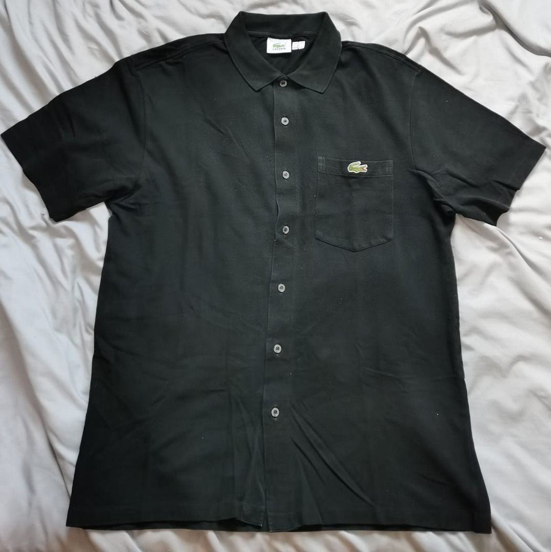 Lacoste Full Button Polo Shirt (Size L), Men's Fashion, Tops & Sets ...