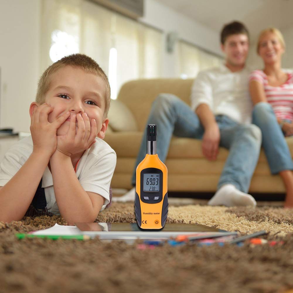 Lancoon Digital Psychrometer - Handheld Thermometer Hygrometer ...