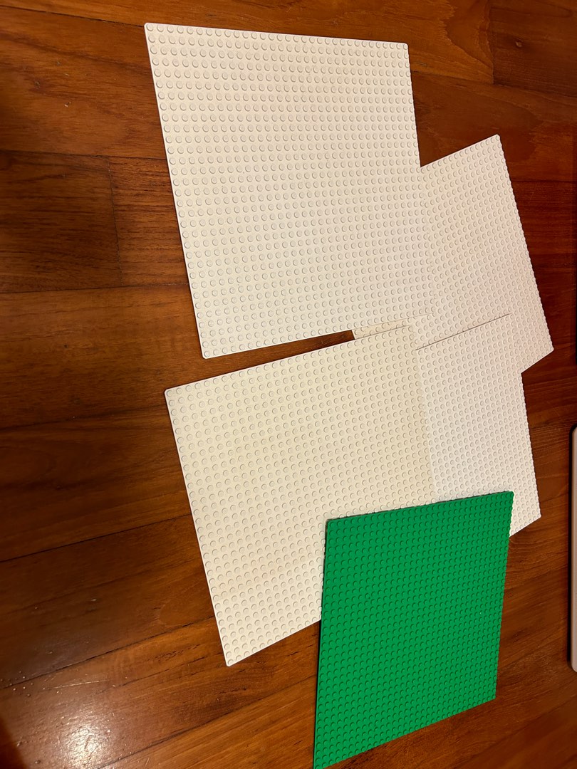 Lego boards white and green, Hobbies & Toys, Toys & Games on Carousell