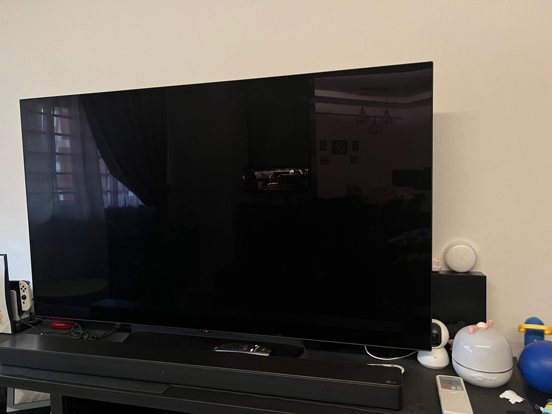LG OLED 55” TV + full set soundbar & buffer, TV & Home Appliances, TV ...