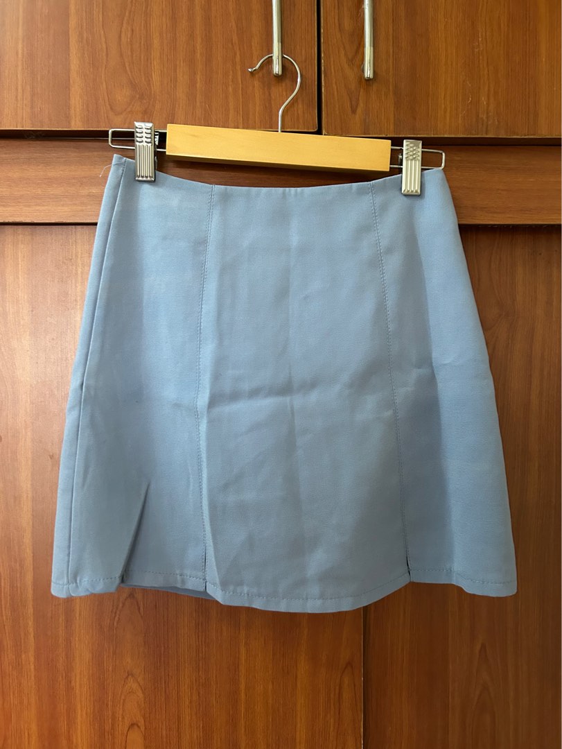 Light Blue A-Line Minis Skirt, Women's Fashion, Bottoms, Skirts on ...