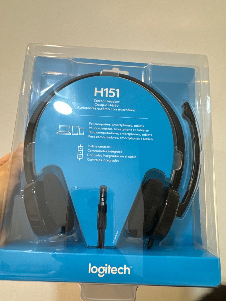 Logitech H151 Stereo Headset, Audio, Headphones & Headsets on Carousell