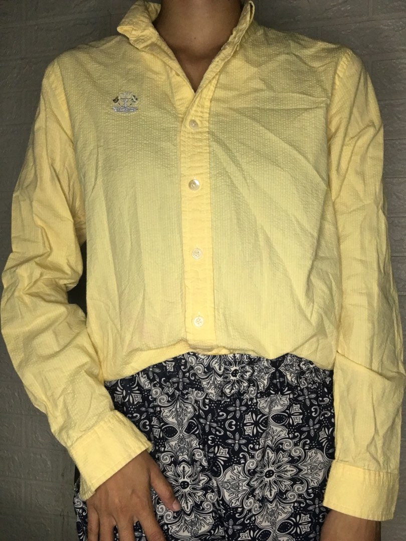 LONGSLEEVES RALPH LAUREN YELLOW, Women's Fashion, Tops, Longsleeves on ...