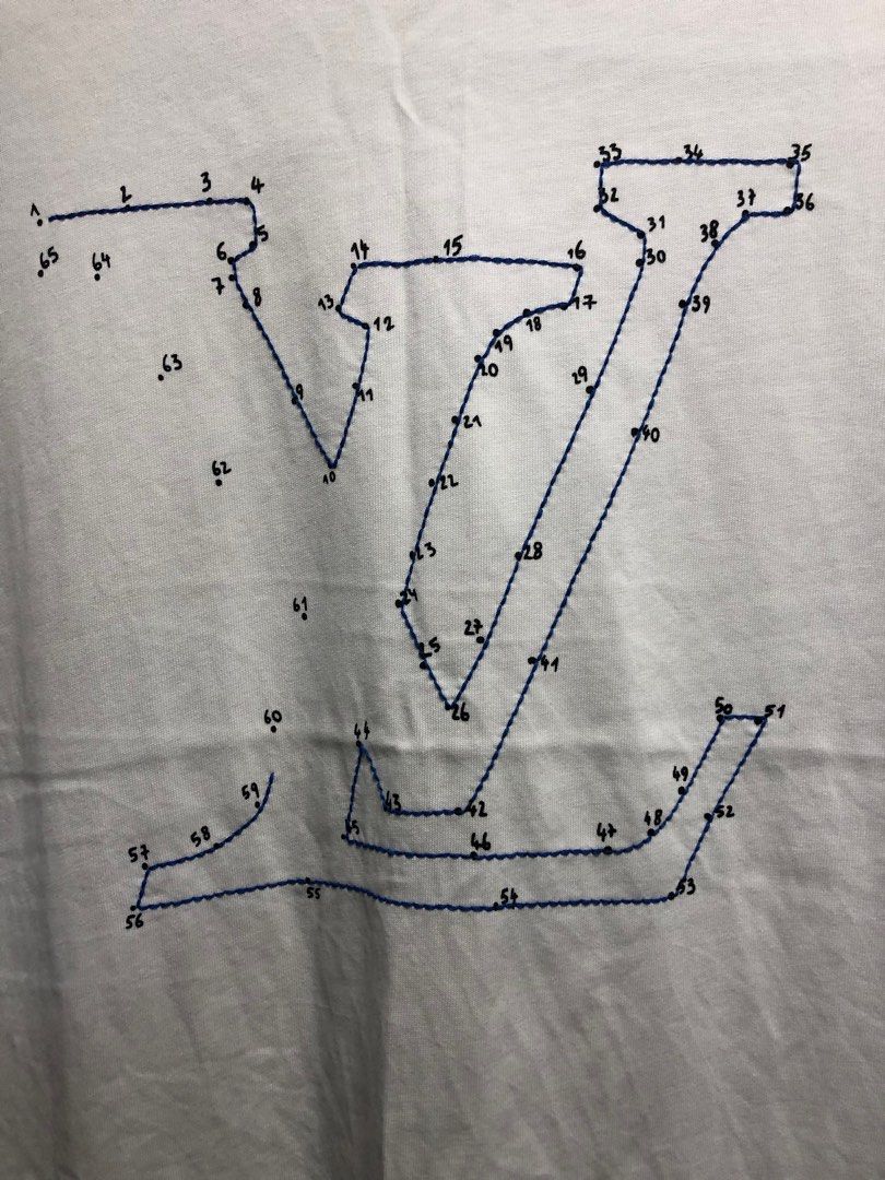 LOUIS VUITTON LV STITCH AND EMBROID TEE, Luxury, Apparel on Carousell