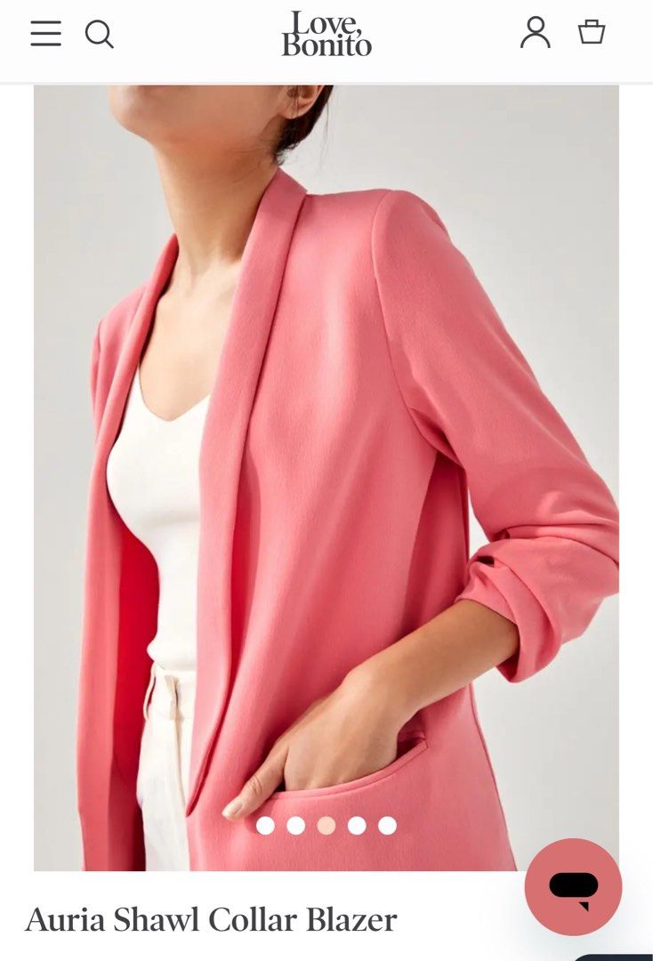 Love Bonito Auria Shawl Collar Blazer (S), Women's Fashion, Coats, Jackets and Outerwear on ...