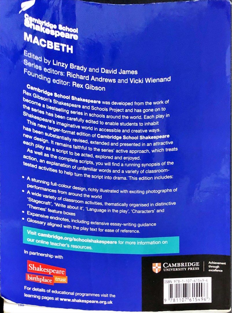 Macbeth textbook, Hobbies & Toys, Books & Magazines, Textbooks on Carousell