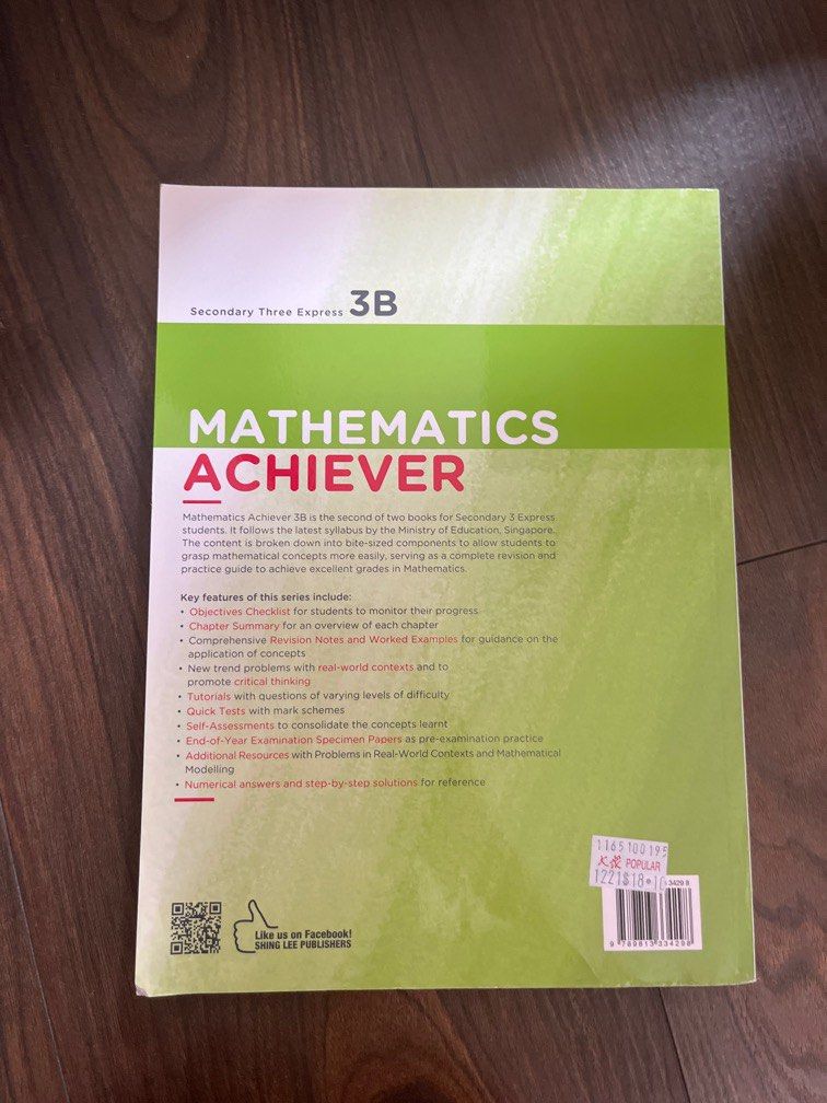 Mathematics Achiever 3B emath assessment book, Hobbies & Toys, Books ...