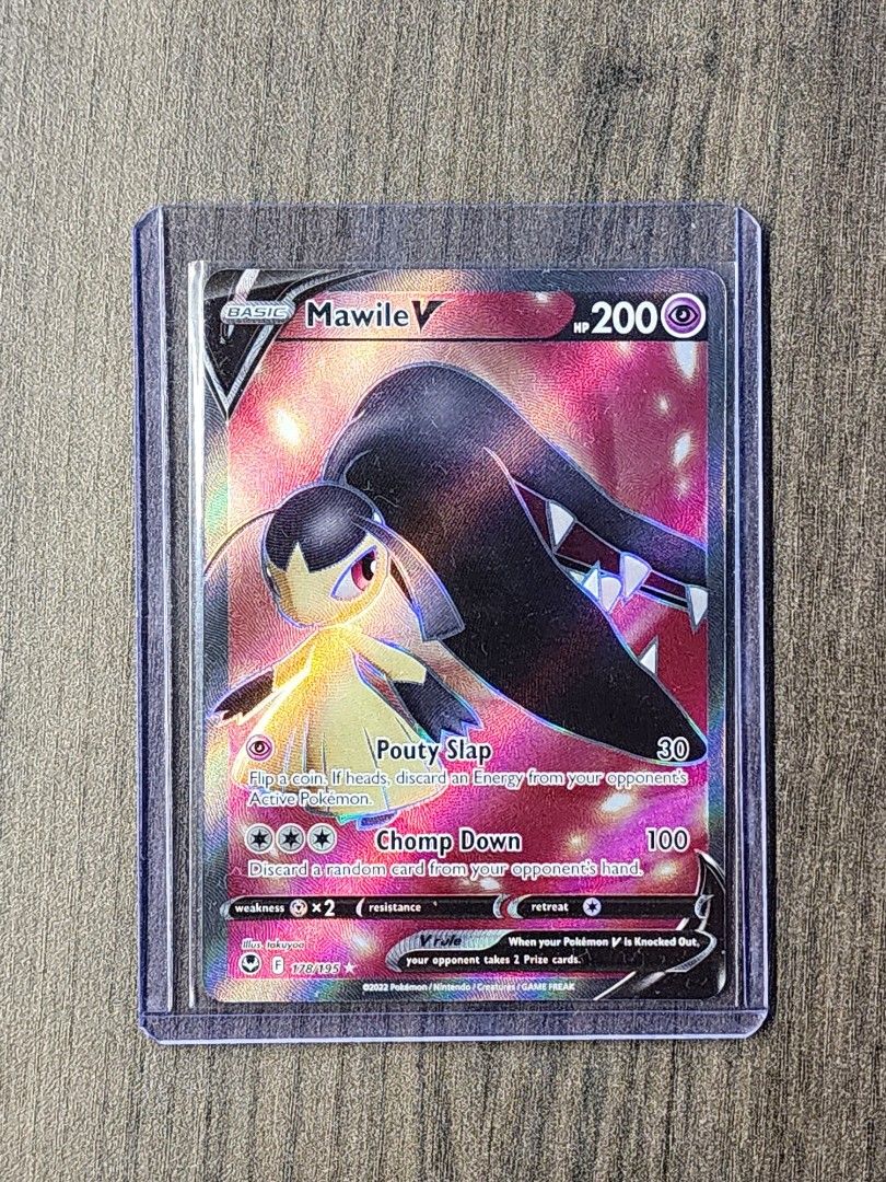 Mawile V Full Art Pokemon Silver Tempest Hobbies And Toys Toys And Games 6707