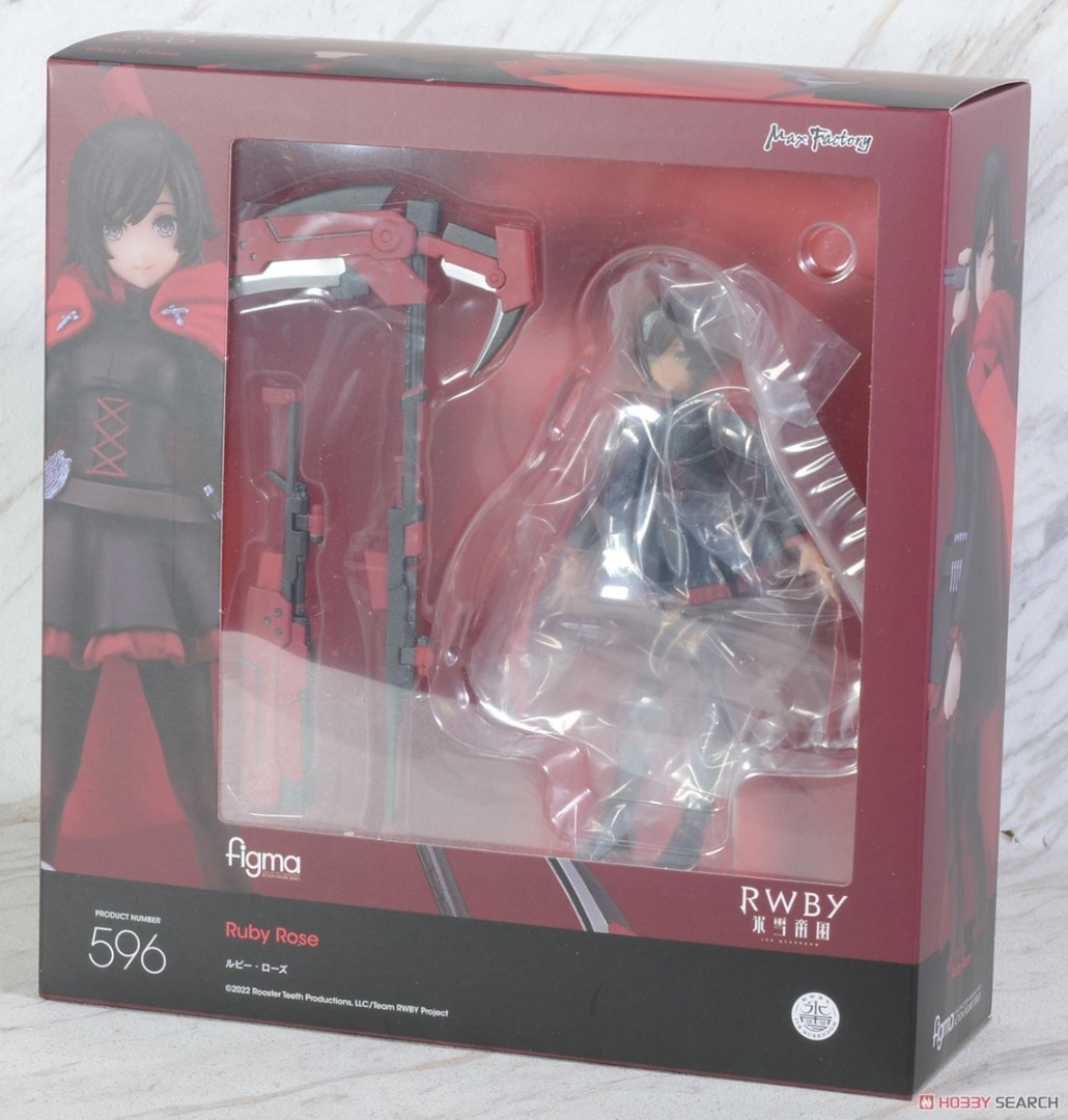Max Factory Figma 596 RWBY 冰雪帝團 FIGMA 596 RUBY ROSE 露比 蘿絲, 興趣及遊戲, 玩具 & 遊戲類 - Carousell