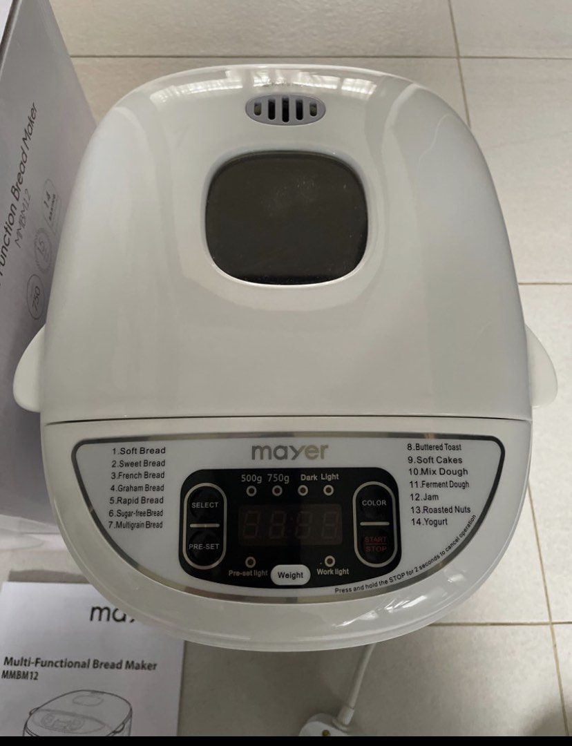 Mayer bread maker, TV & Home Appliances, Kitchen Appliances ...