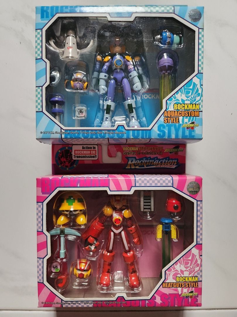 Mecha Julius Figure , Megaman Rockman EXE Aqua Custom , Heat Guts Style ...