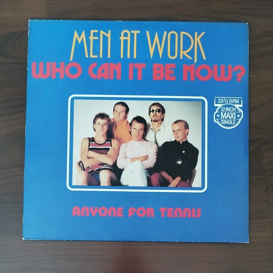 MEN AT WORK - WHO CAN IT BE NOW 12" singles vinyl (pre-loved), Hobbies & Toys, Music & Media ...