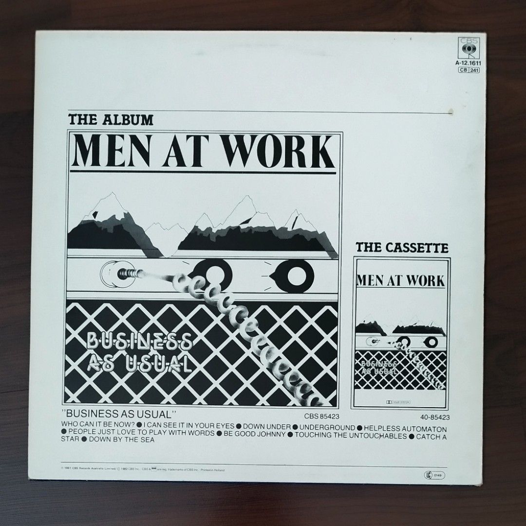 MEN AT WORK - WHO CAN IT BE NOW 12" singles vinyl (pre-loved), Hobbies & Toys, Music & Media ...