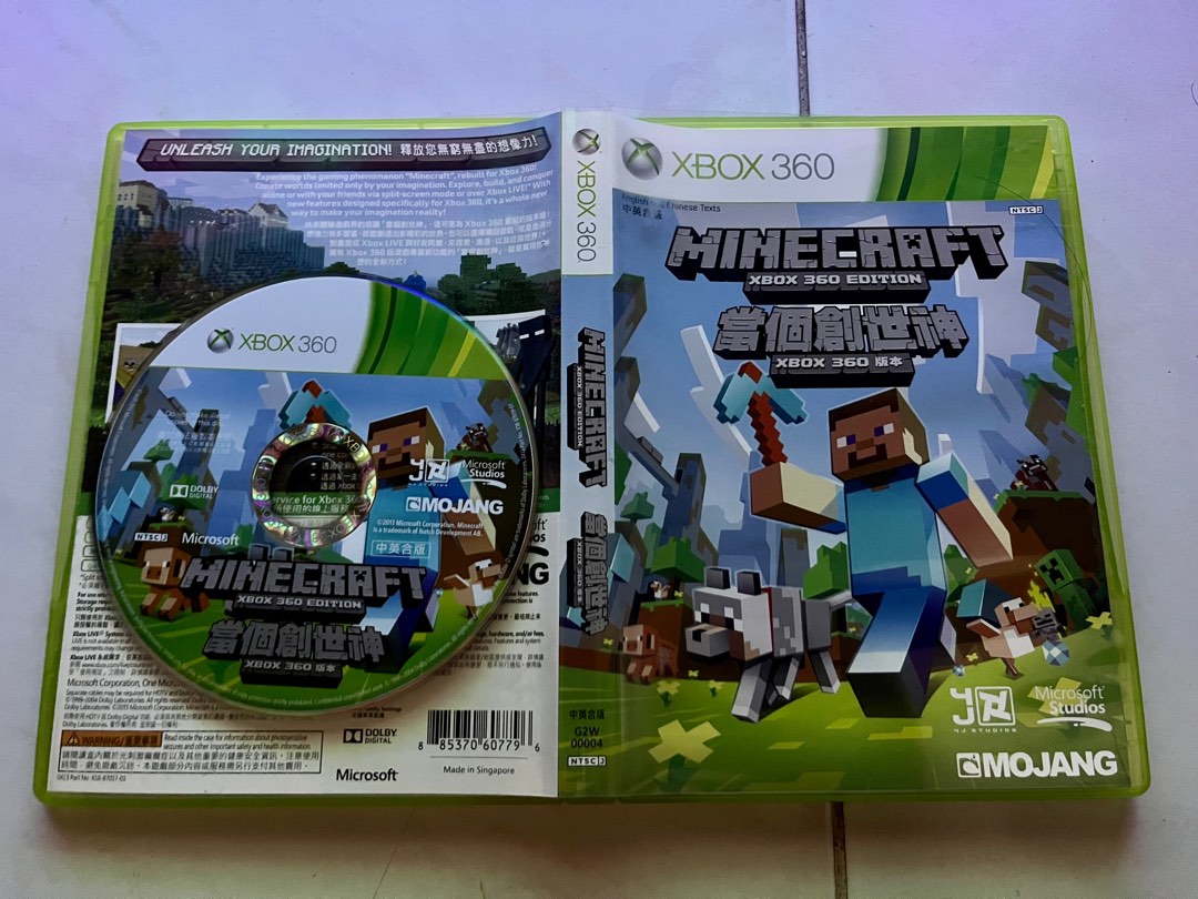 MINECRAFT XBOX 360 GAME, Video Gaming, Video Games, Xbox on Carousell