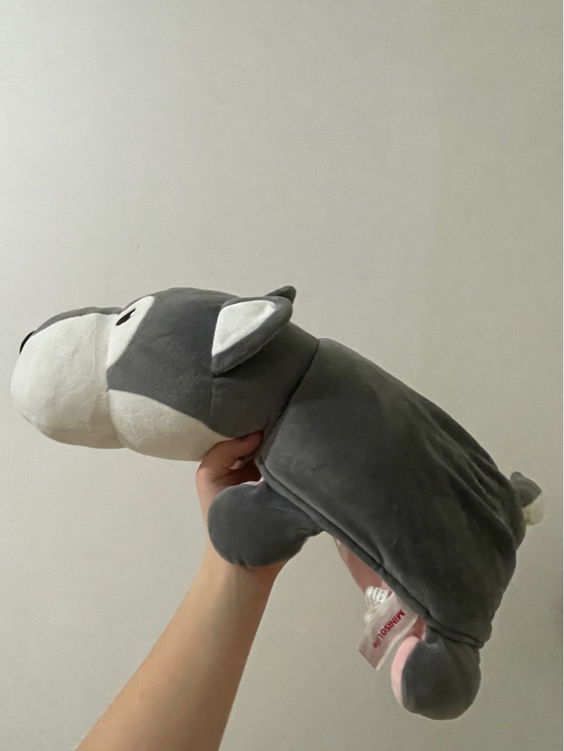 Miniso reversible plush toy (wolf and hippo), Hobbies & Toys, Toys ...