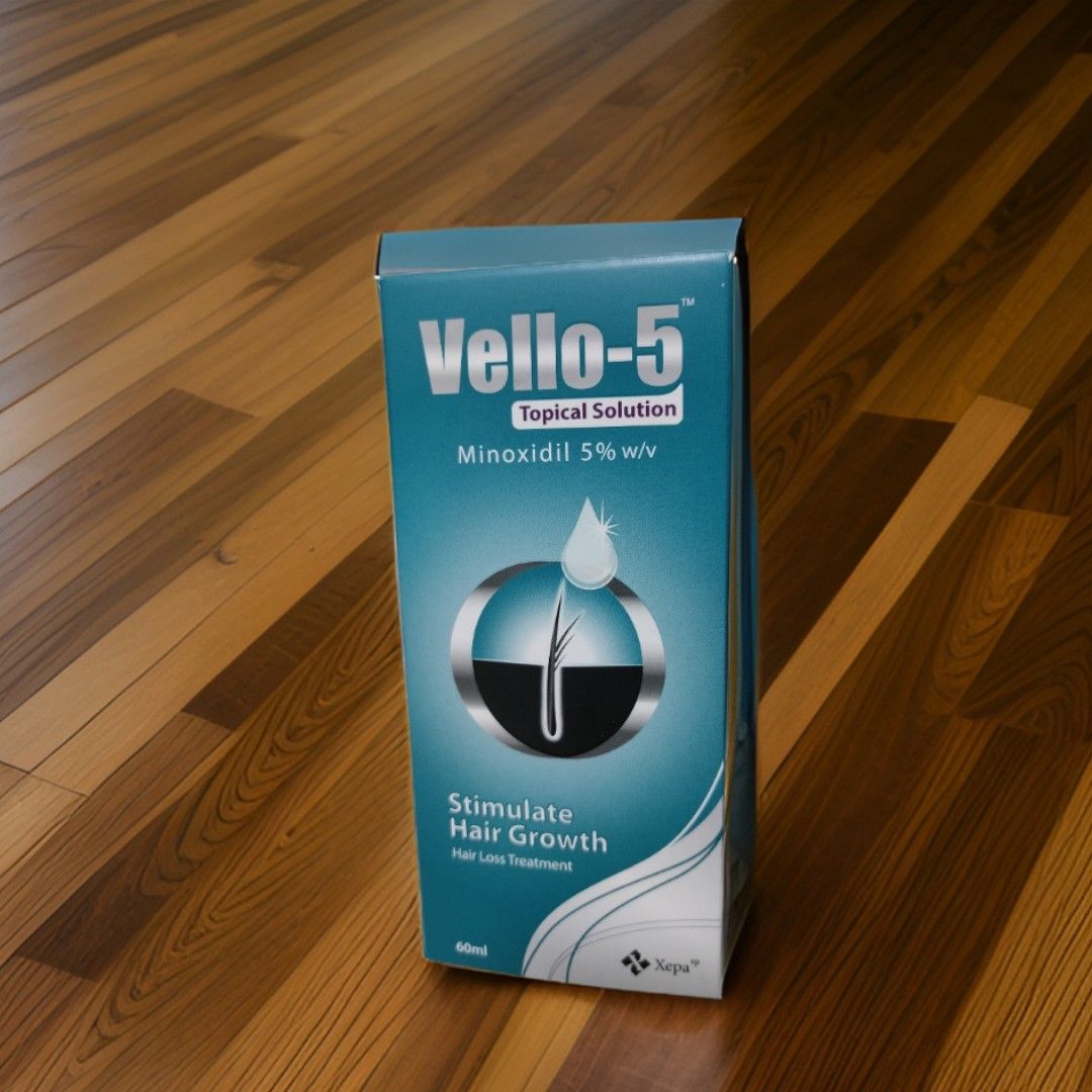 Hair loss,Minoxidil 5% Vello 5, Beauty & Personal Care, Hair on Carousell