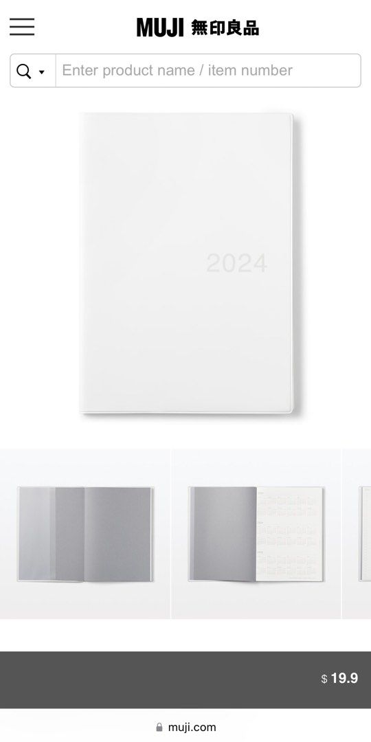 Muji 2024 Planner, Hobbies & Toys, Stationery & Craft, Stationery & School Supplies on Carousell