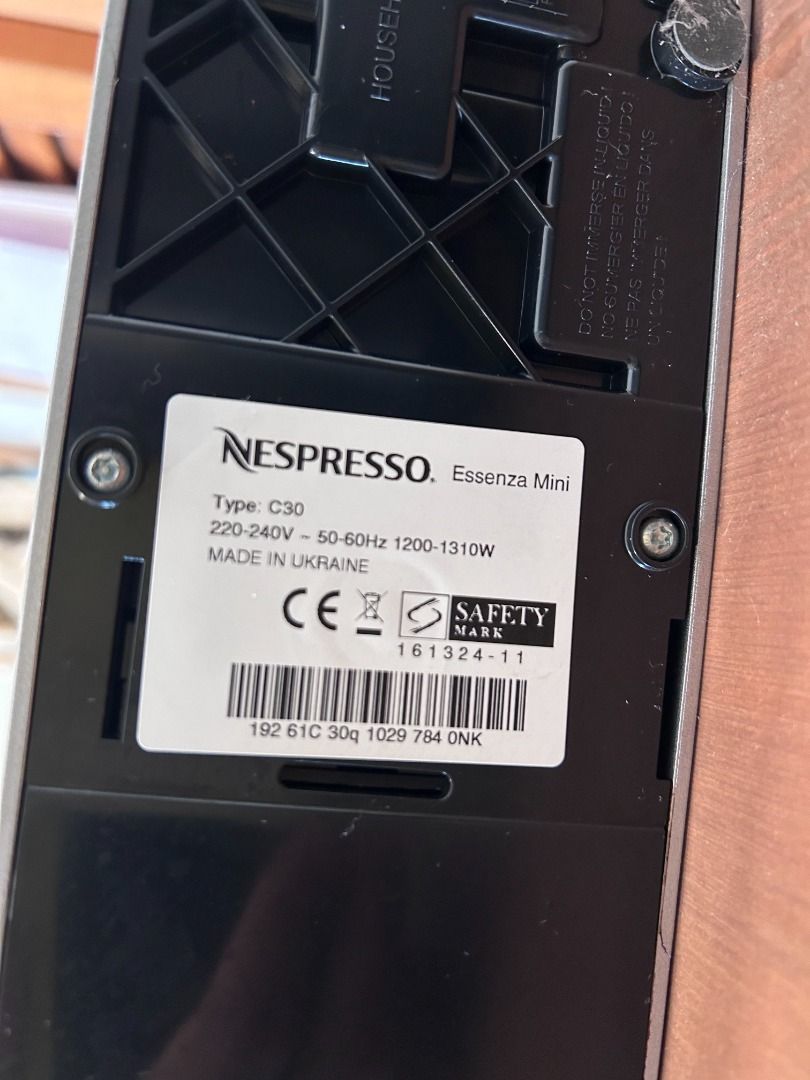 Nespresso Essenza Mini Coffee Machine *handover between Dec 13-20*, TV ...