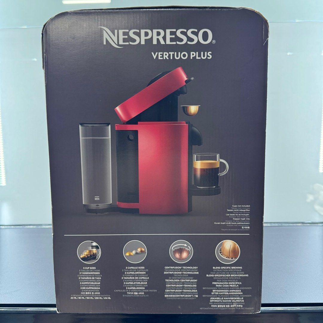 Nespresso Vertuo Plus Cherry Red, TV & Home Appliances, Kitchen ...