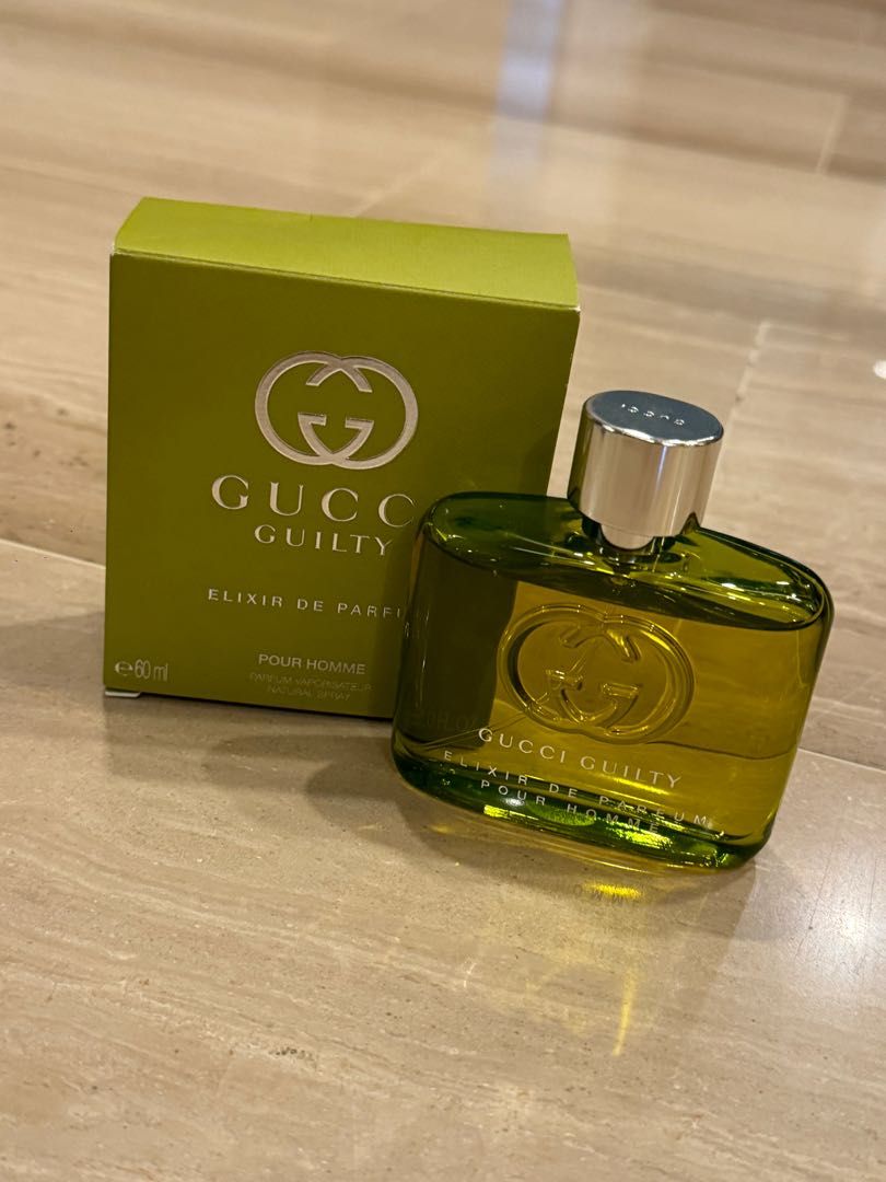 NEW GUCCI GUILTY ELIXIR DE PARFUM POUR HOMME, 60ML, Beauty & Personal ...