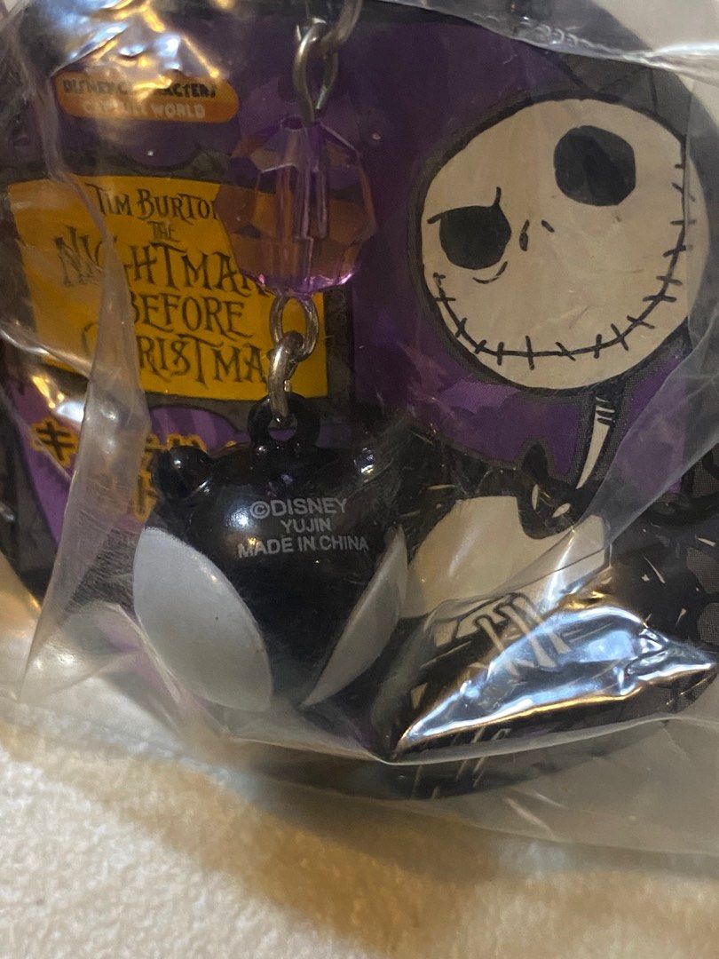 Nightmare before Christmas Scary Teddy bell chime phone charm keychain ...