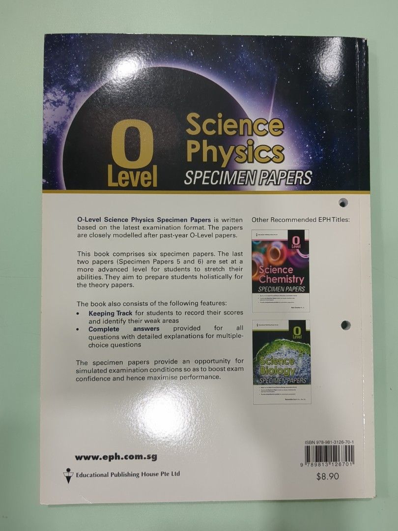 O Level Physics Papers, Hobbies & Toys, Books & Magazines, Assessment ...