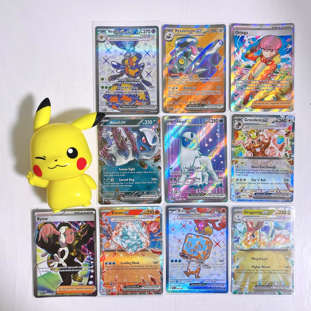 Obsidian Flames Pokemon Cards - Full Art Trainer Ortega and Ryme ...