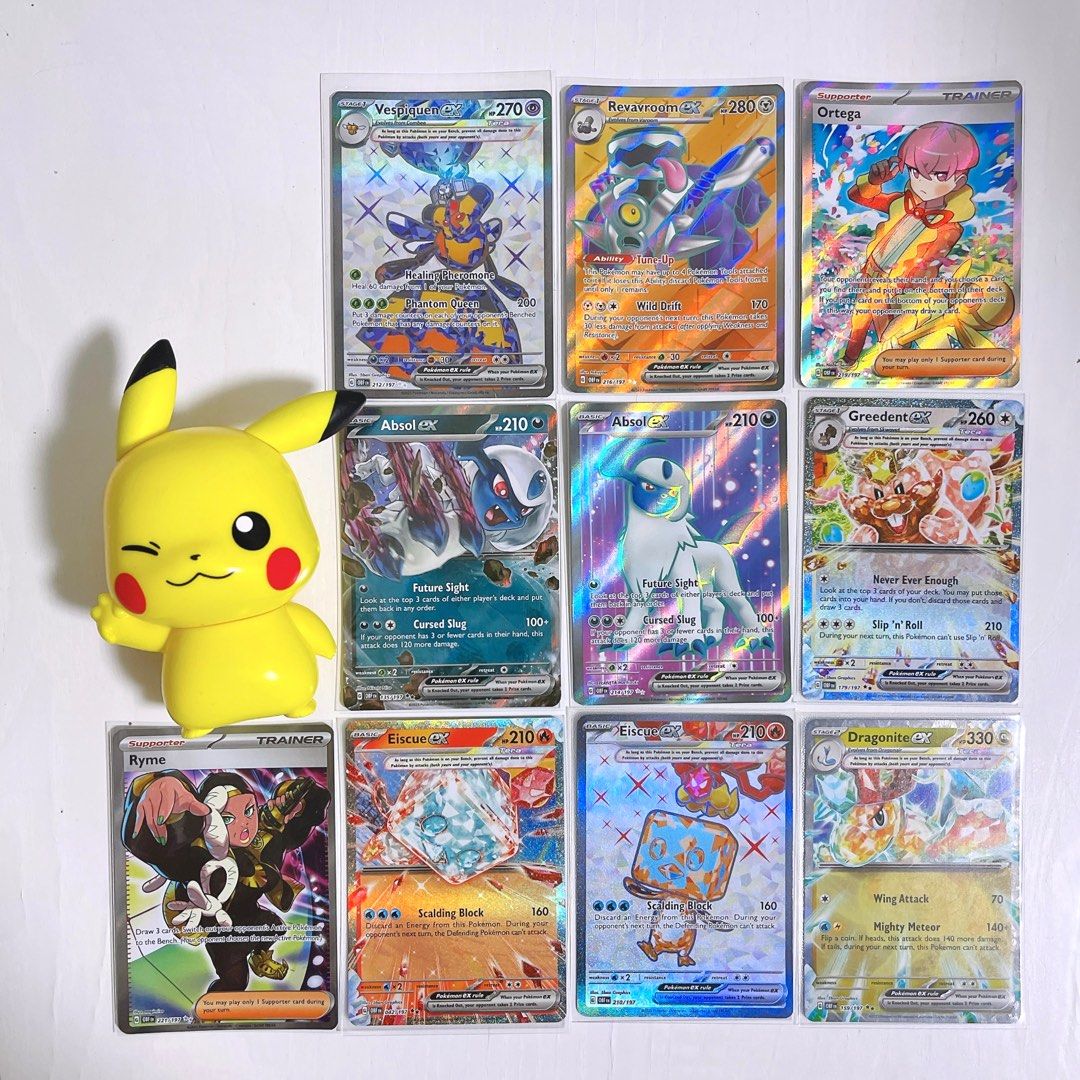 Obsidian Flames Pokemon Cards - Full Art Trainer Ortega and Ryme ...