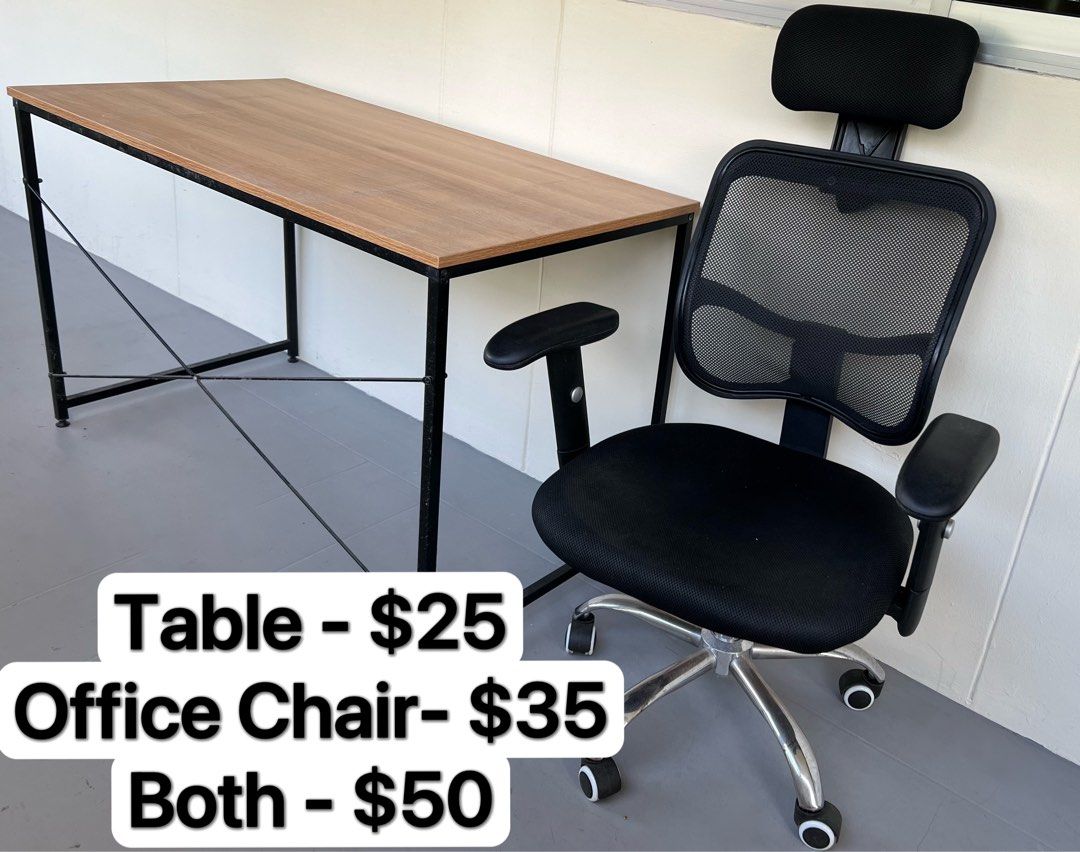 Office Chair/ Desk / Table, Furniture & Home Living, Furniture, Chairs ...