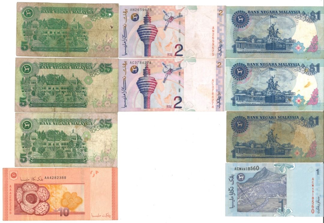 Old Vintage Malaysia Ringgit Bank notes, Hobbies & Toys, Memorabilia ...