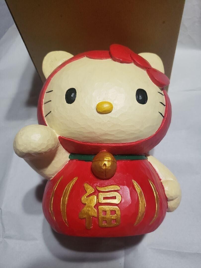 Original Sanrio 2015 Hello Kitty Coin Bank Red lucky Daruma Maneki Neko ...