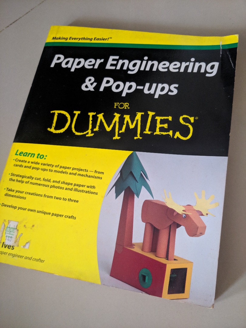 Paper Engineering & Pop-ups for Dummies, Hobbies & Toys, Stationary ...