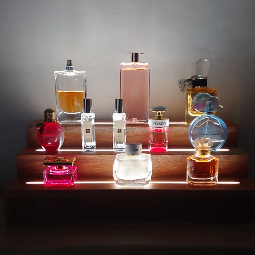 Perfume Display Stand with Integrated Lights (Made-to-Order), Beauty ...