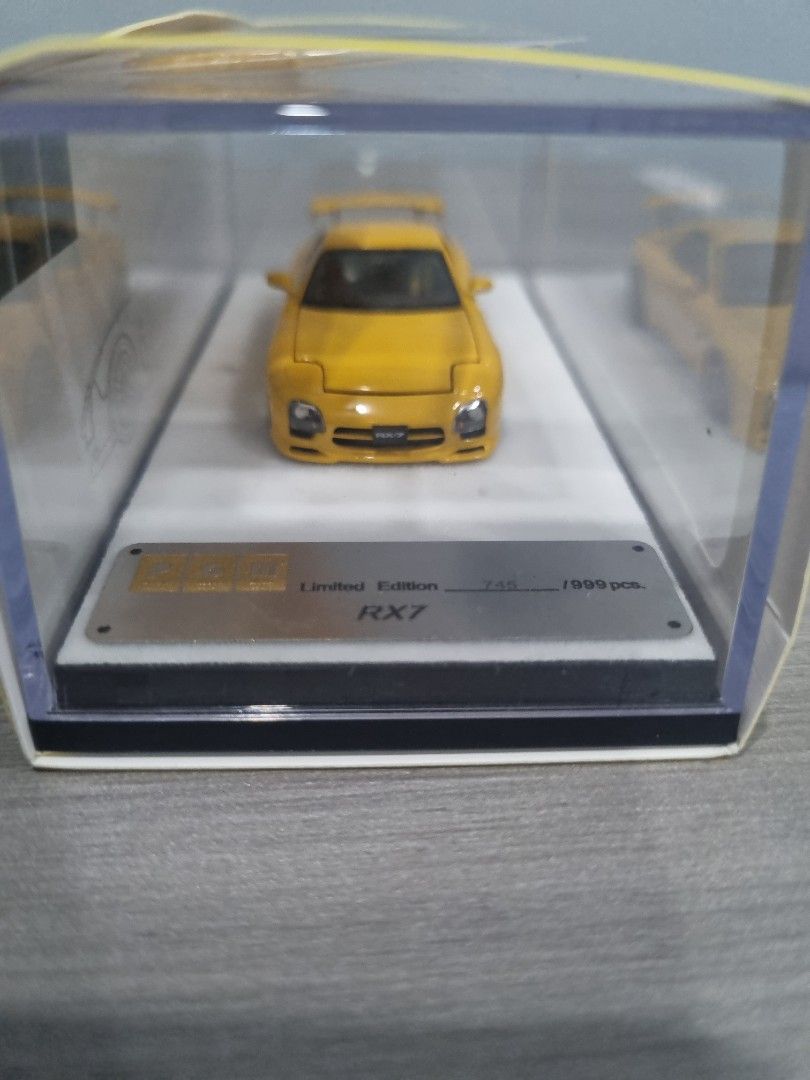 PGM 1/64 FD3S RX7 Yellow, Hobbies & Toys, Toys & Games on Carousell