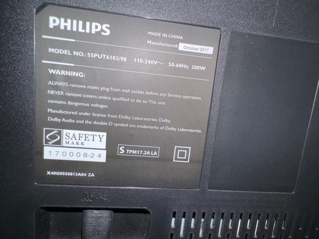 Philips 55 Inch, TV & Home Appliances, TV & Entertainment, TV on Carousell