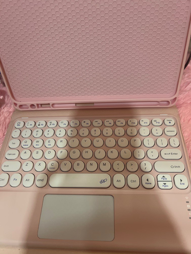 Pink keyboard case with touchpad function, Computers & Tech, Laptops ...