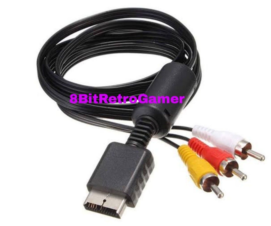 Playstation 1 PS2 ORIGINAL AV Cable Playstation 2 Audio Video Cable PS1 ...