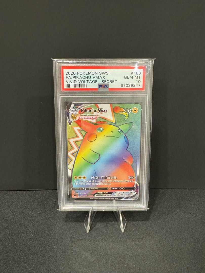 Pokemon Pikachu Vmax PSA 10, Hobbies & Toys, Toys & Games on Carousell
