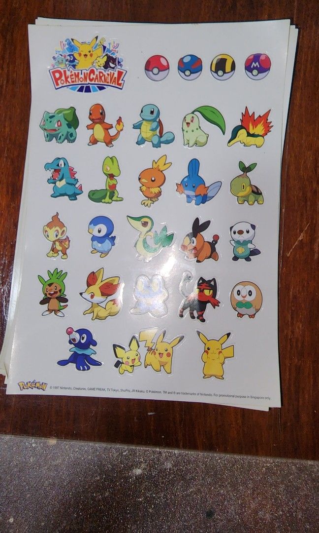 Pokemon Stickers, Hobbies & Toys, Memorabilia & Collectibles, Stamps ...