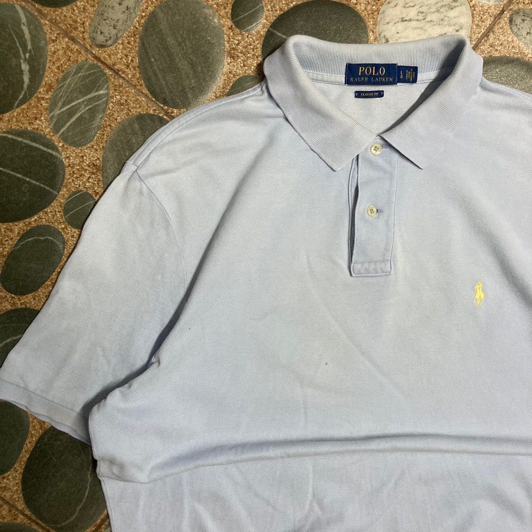 Polo Ralph Lauren Baby Blue Polo Shirt, Men's Fashion, Tops & Sets, Tshirts & Polo Shirts on ...