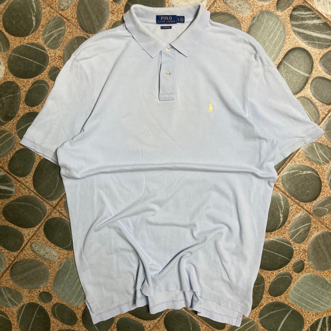 Polo Ralph Lauren Baby Blue Polo Shirt, Men's Fashion, Tops & Sets, Tshirts & Polo Shirts on ...