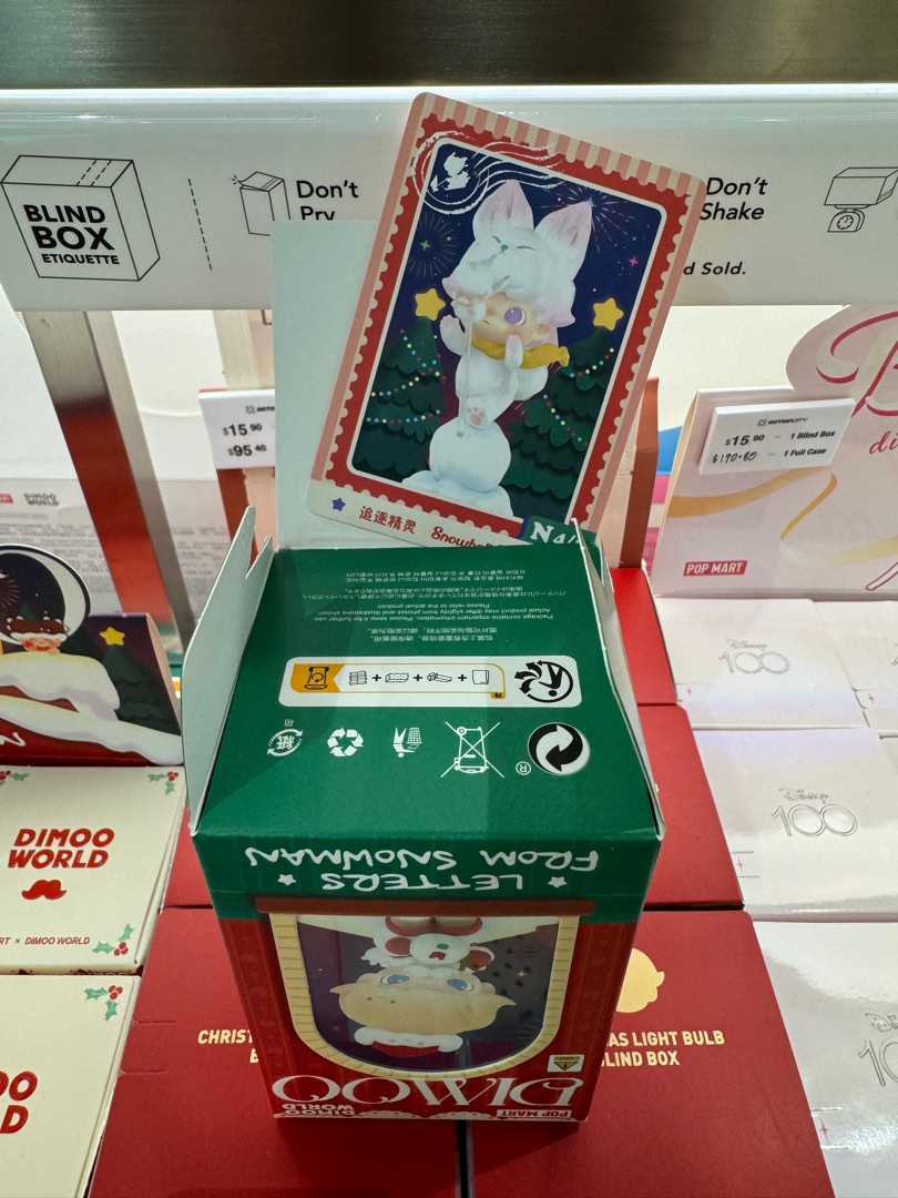 Popmart x Dimoo : letters from snowman, Hobbies & Toys, Toys & Games on ...