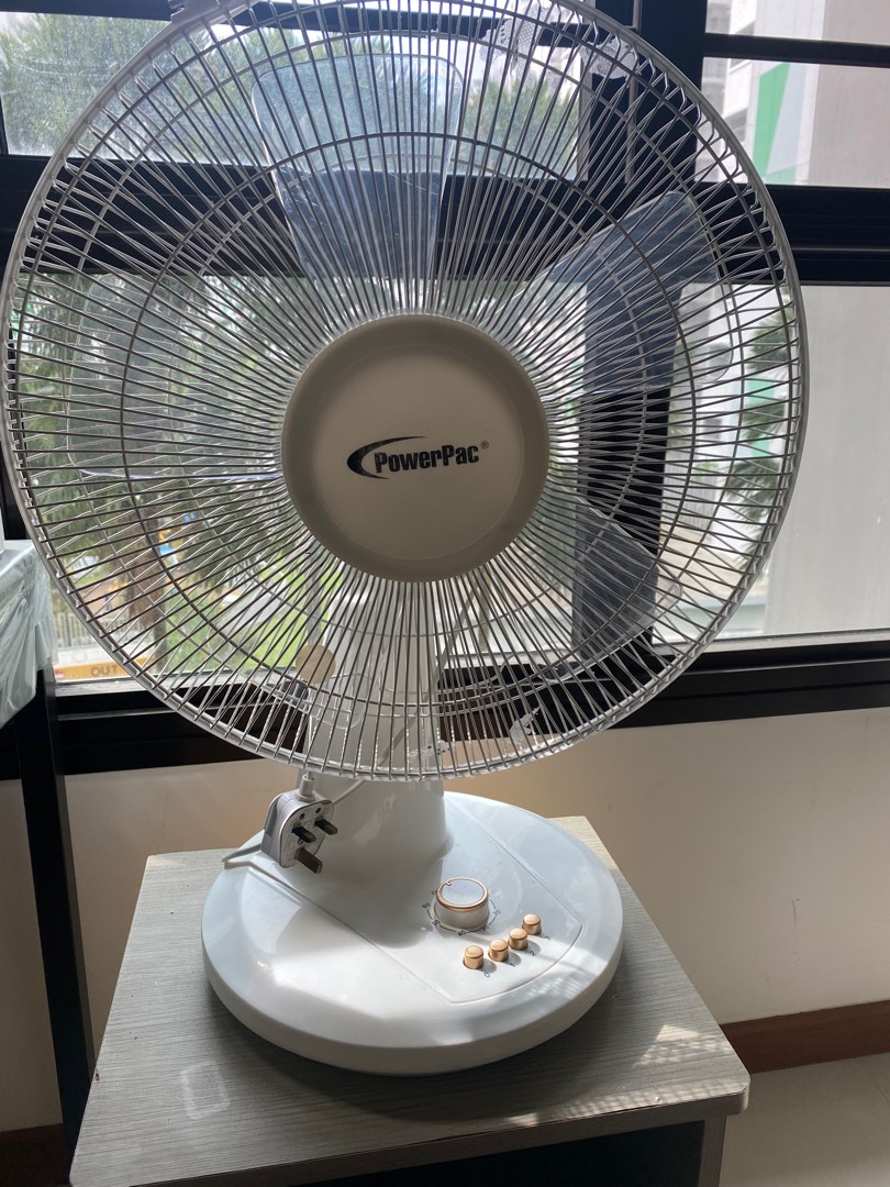 Powerpac table Fan, Furniture & Home Living, Lighting & Fans, Fans on ...